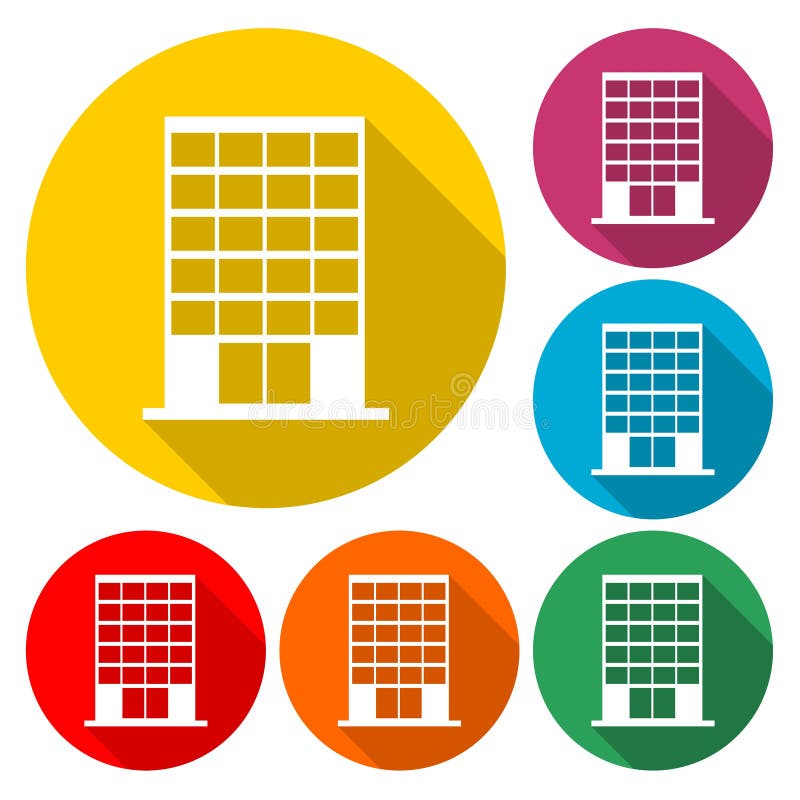 Simple Office building stock vector. Illustration of mirror - 159920354