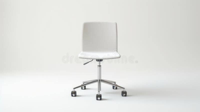 Simple Office Chair White Background Stock Illustration - Illustration ...