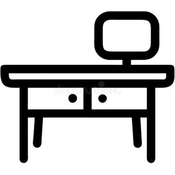 Desk Computer Outline Stock Illustrations – 14,856 Desk Computer ...