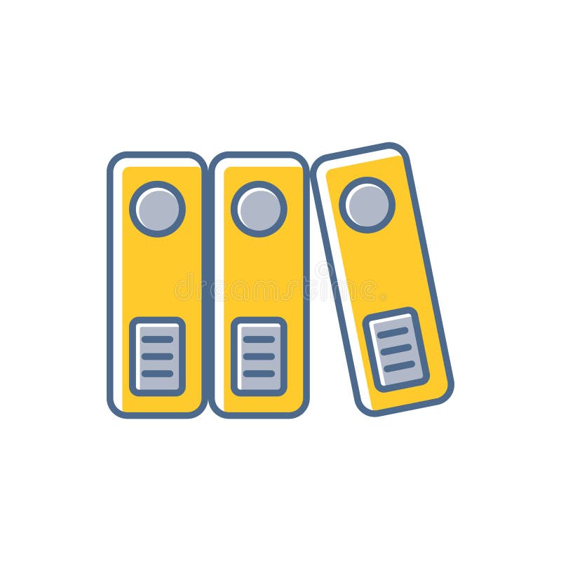 Simple Office Document Filling Icon Stock Vector - Illustration of flat ...