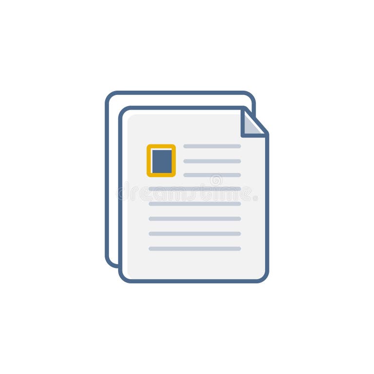 Simple Paper File Document Icon Stock Vector - Illustration of essay ...