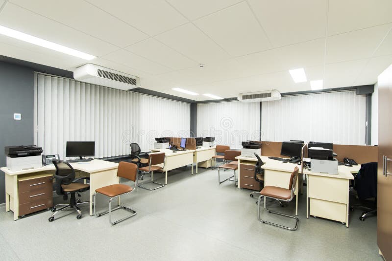 Simple office room stock photo. Image of interior, plain - 164553654
