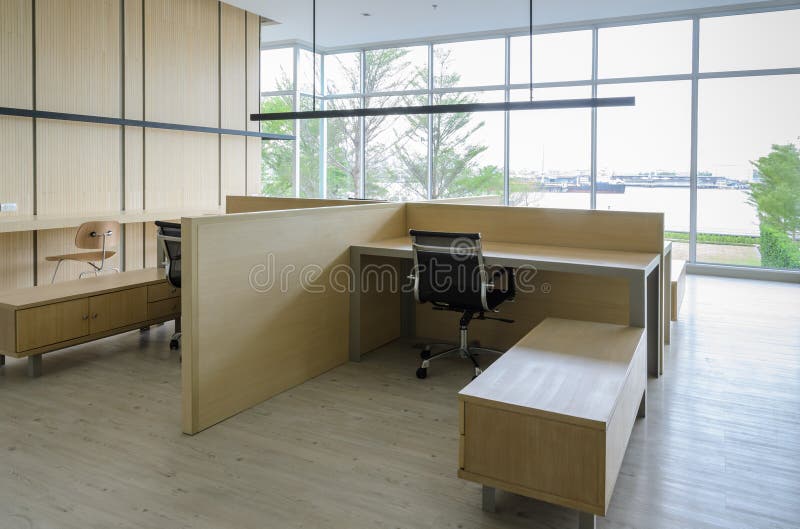 Simple office room stock image. Image of floor, room - 45330811