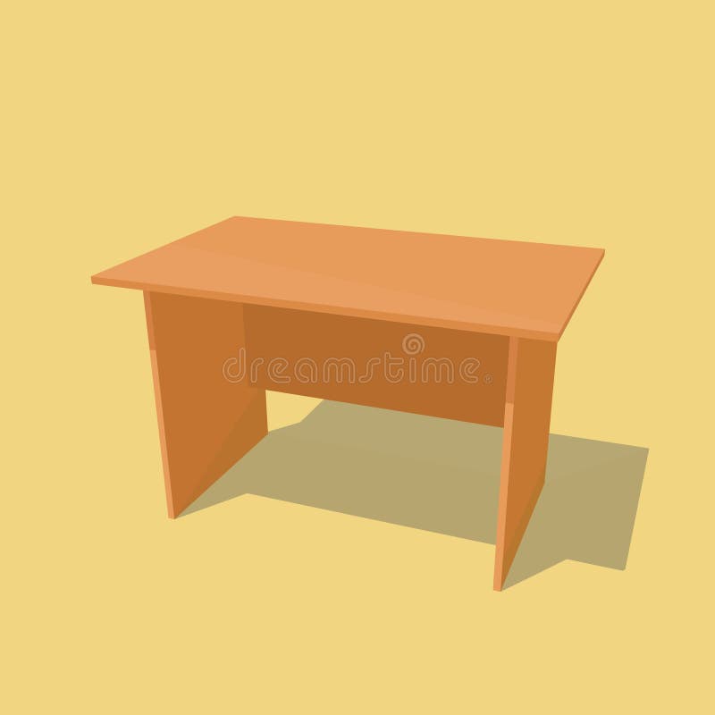 Office table stock vector. Illustration of vector, symbol - 100546047