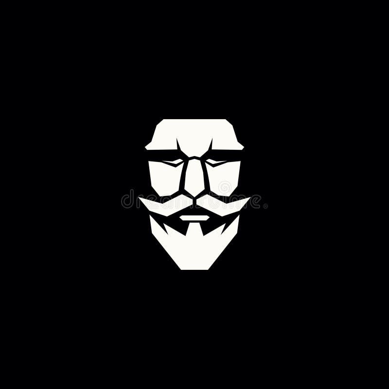 Old man face logo stock vector. Illustration of text - 230795991