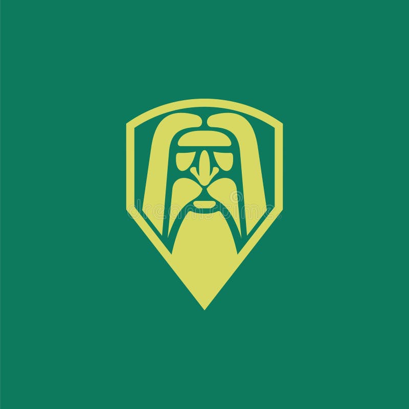 Simple old man logo stock vector. Illustration of mustache - 358152865