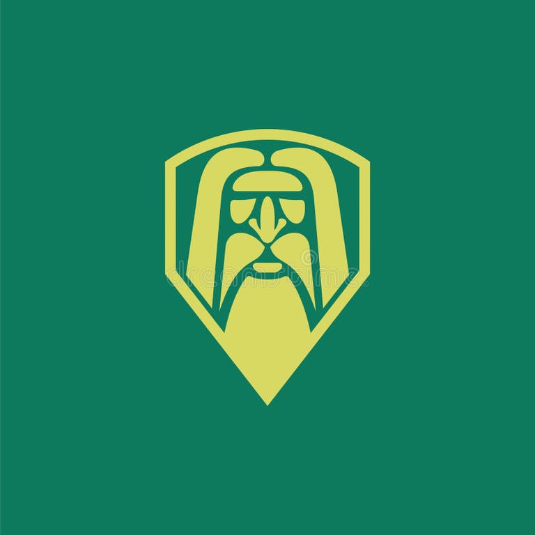 Simple old man logo stock vector. Illustration of mustache - 358152865