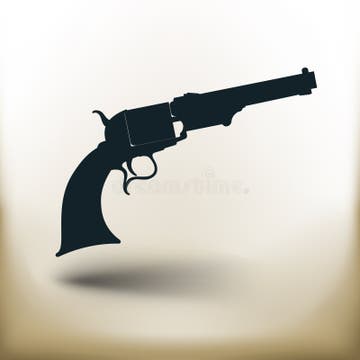 Simple Revolver Drawing Stock Illustrations – 290 Simple Revolver ...