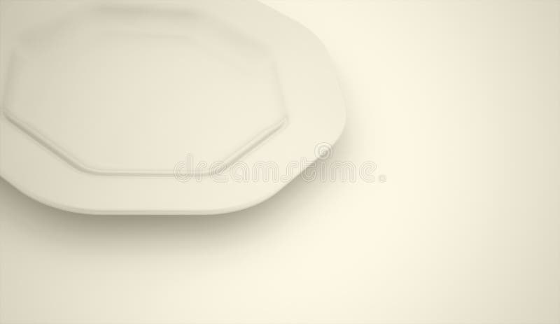 Simple one plate stock illustration. Illustration of food - 41679200