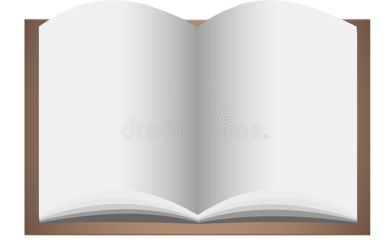 Simple open book stock illustration. Illustration of pages - 13130685