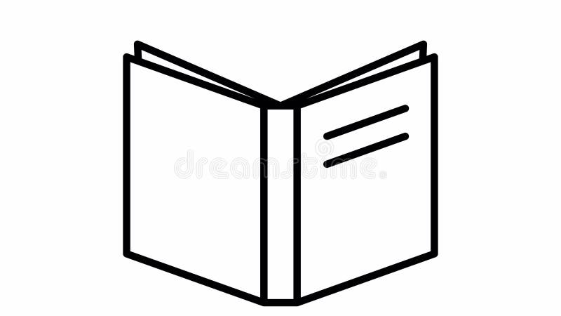 Open book Icon Animation stock video. Video of digital - 223543893