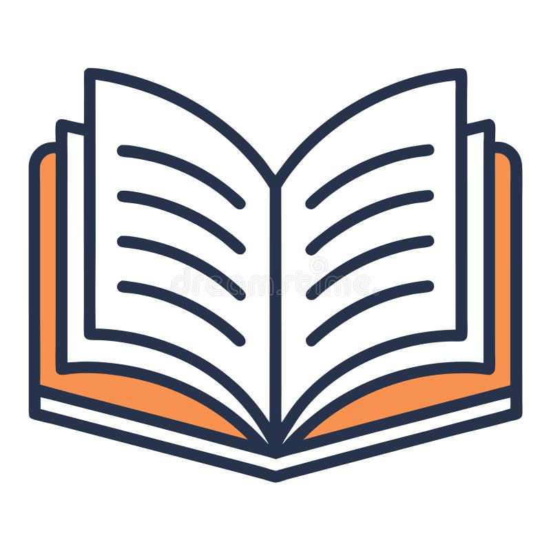 Open Book Icon: Learning, Education, Reading, and Knowledge Symbol ...