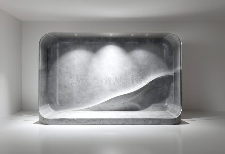 Simple Open Front Box Product Stage Stock Illustration - Illustration ...