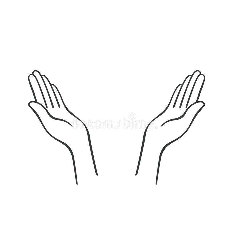Open Hands Outline Stock Illustrations – 1,887 Open Hands Outline Stock ...