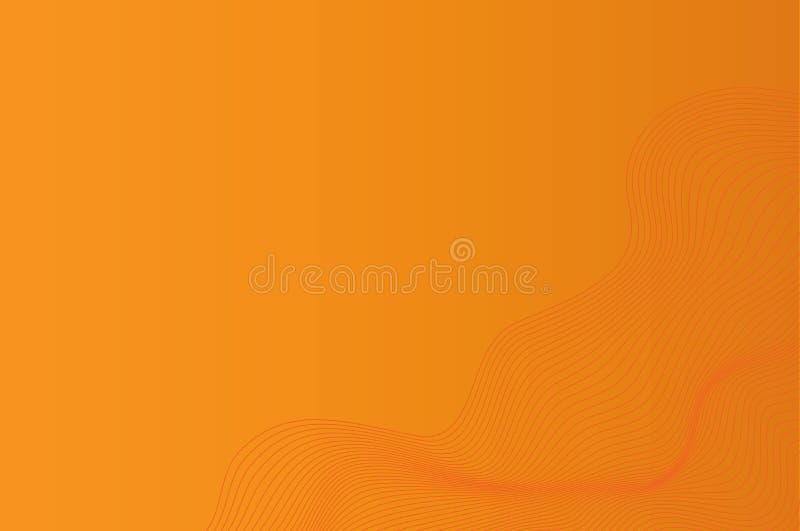 Simple Orange Background with Thin Lines. Vector Graphics. Trendy Fall ...