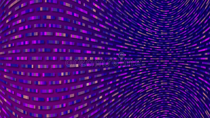 Simple Orange and Blue Small Lines Arranged in Fish Shape Pattern ...