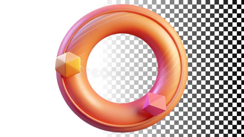 Simple Orange Ring, Basic Shape and Minimalist Design Png Transparent ...