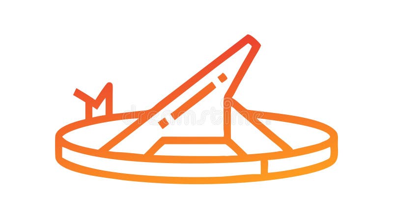 Simple Orange Sundial Vector Icon for Measuring Time, Vector Design Generative AI Stock Vector ...