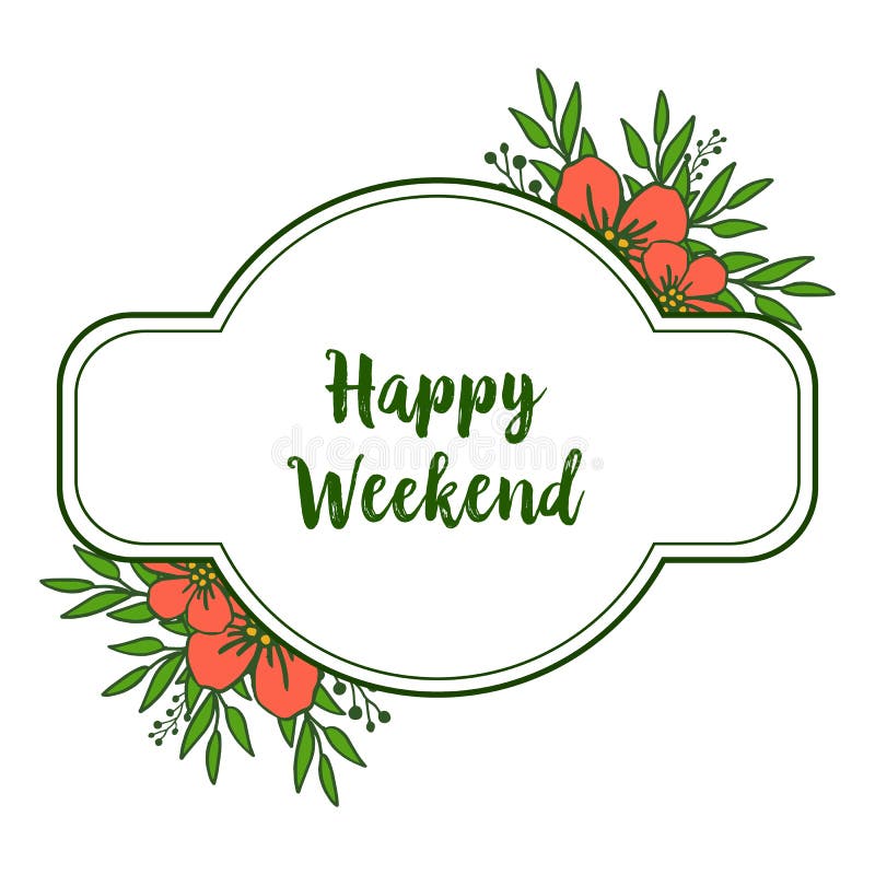 Simple Orange Wreath Frame, Isolated on White Background, for Greeting ...