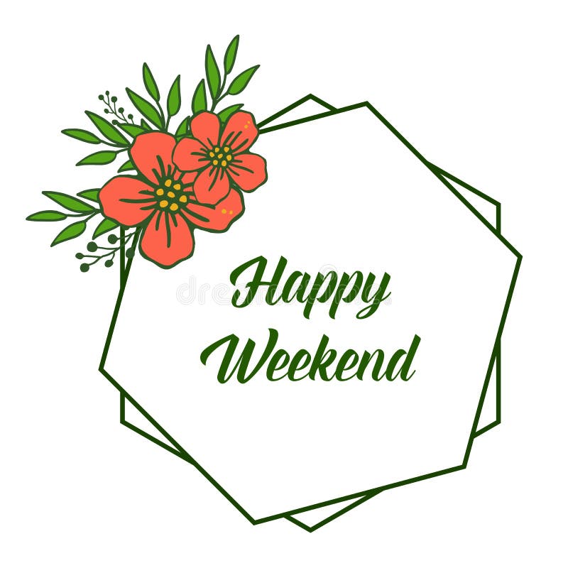 Simple Orange Wreath Frame, Isolated on White Background, for Greeting ...