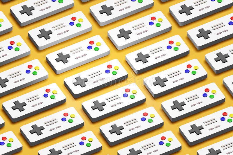 Game Controllers Pattern Stock Illustrations – 221 Game Controllers ...