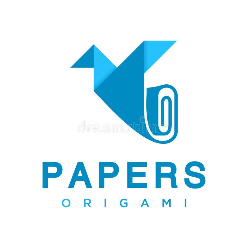Simple Origami Shape Vector Logo Stock Vector - Illustration of cartoon ...