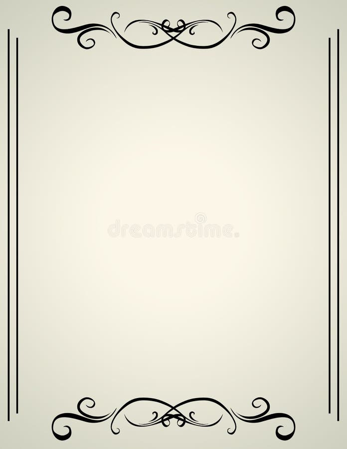 Simple Ornamental Decorative Frame. Stock Illustration - Illustration ...