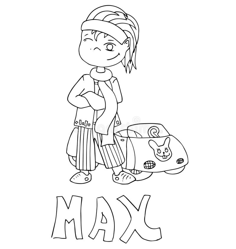 Children Drawing Outline Stock Illustrations – 70,120 Children Drawing ...