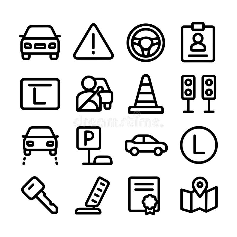 Driving Related Objects Stock Illustrations – 24 Driving Related Objects Stock Illustrations ...