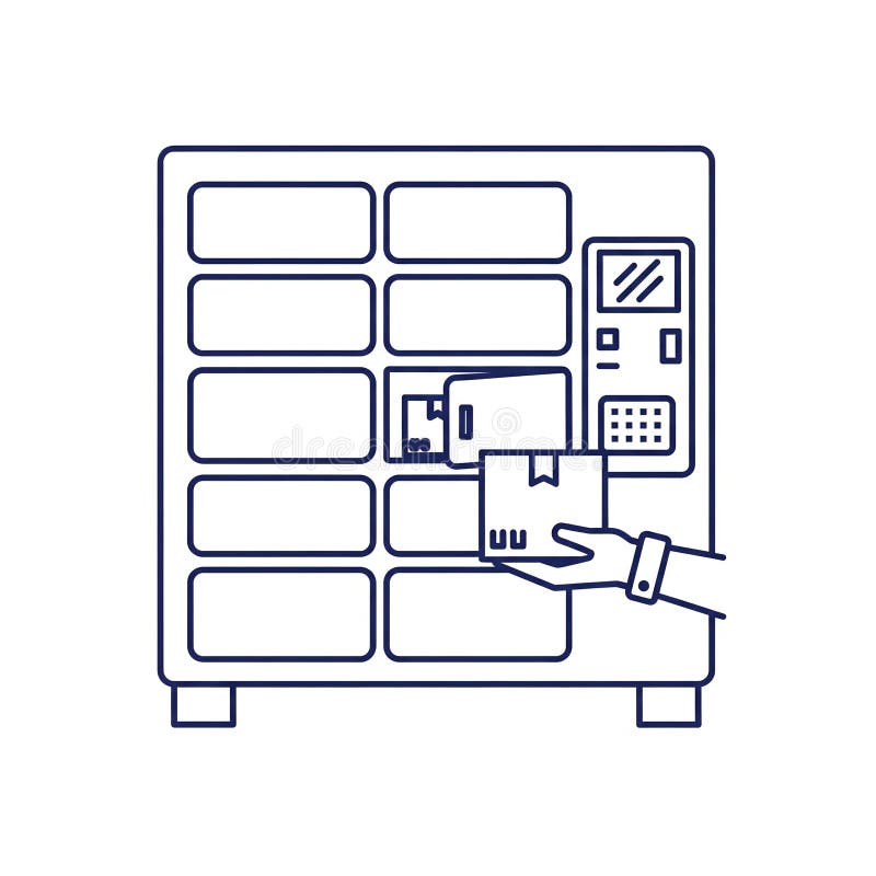 Locker Outline Stock Illustrations – 6,632 Locker Outline Stock ...