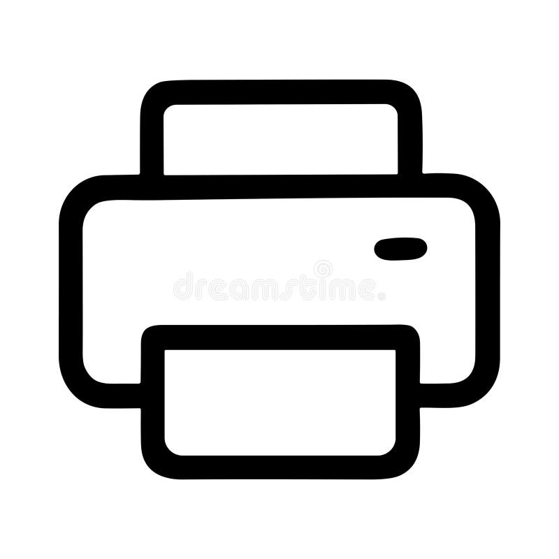 Printer Illustration Outline Stock Illustrations – 17,130 Printer ...