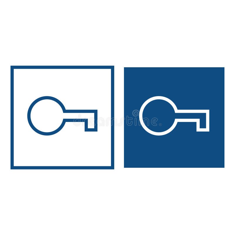 Simple outline key icons stock vector. Illustration of graphic - 174651609