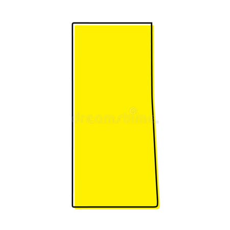 Simple Outline Map of Saskatchewan is a Province of Canada. Stock ...