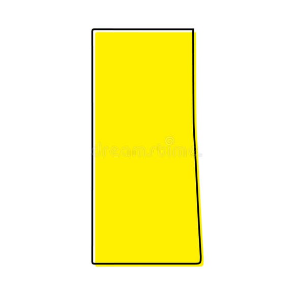 Simple Outline Map of Saskatchewan is a Province of Canada. Stock ...