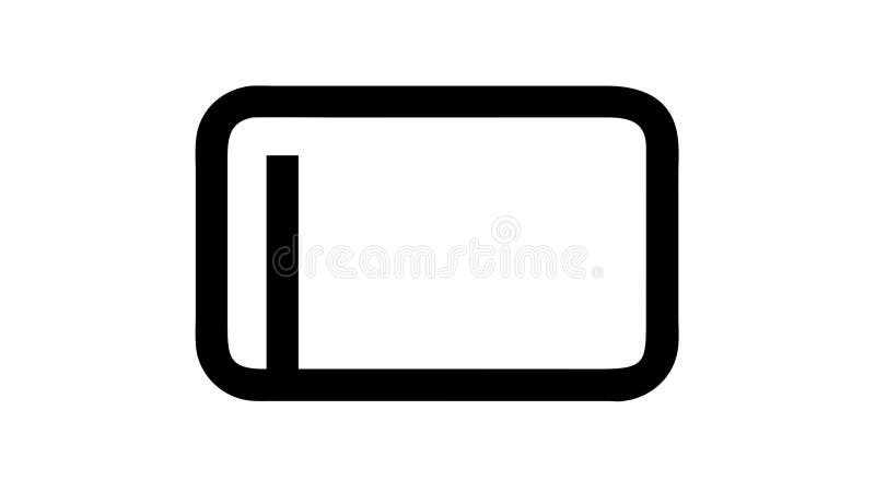 Simple Outline Rounded Rectangle Shape Graphic, Vector Design ...