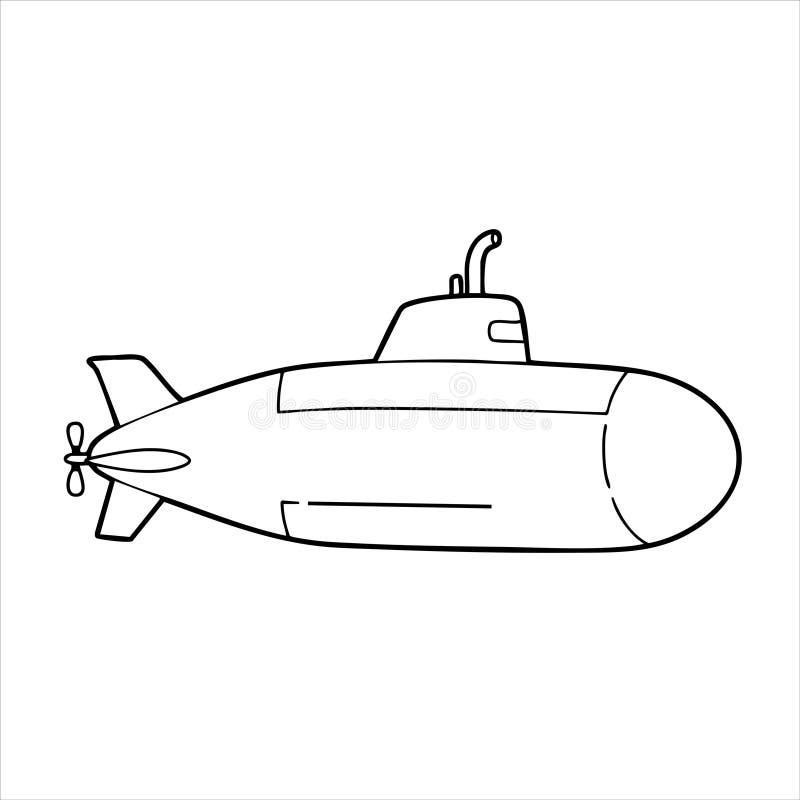 Side View Submarine Stock Illustrations – 368 Side View Submarine Stock ...