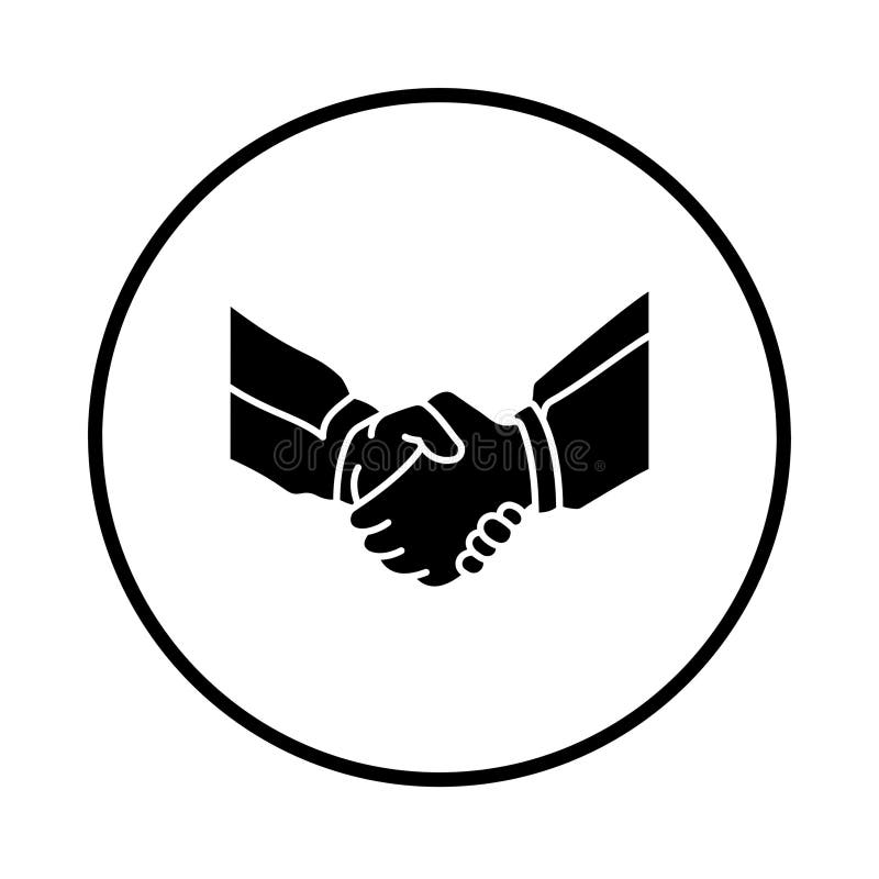 Simple Outline Style for Web and App. Handshake, Hands, Partnership ...