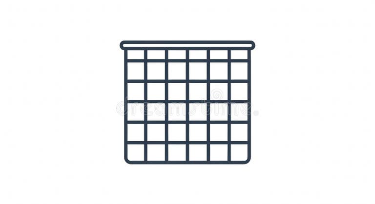 Simple Gridded Storage Container Icon Stock Illustration - Illustration ...