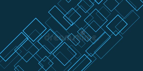 Simple Overlapping Rectangular Frames of Various Sizes, Colored in ...