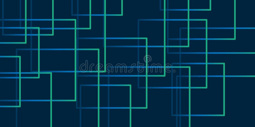 Simple Overlapping Rectangular Frames of Various Sizes, Colored in ...