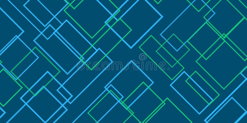 Simple Overlapping Rectangular Frames of Various Sizes, Colored in ...