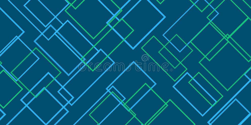 Simple Overlapping Rectangular Frames of Various Sizes, Colored in ...