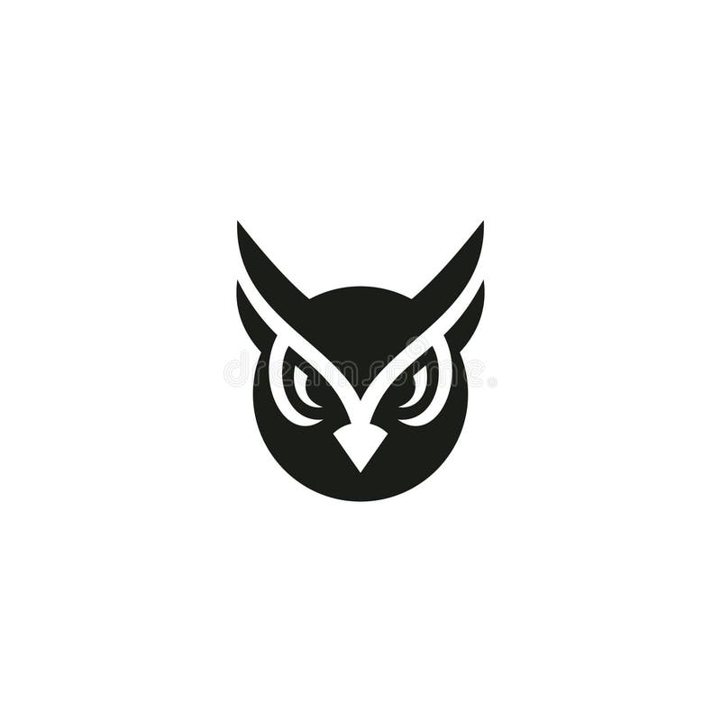 Simple Owl Logo Design Inspiration Stock Illustration - Illustration of ...