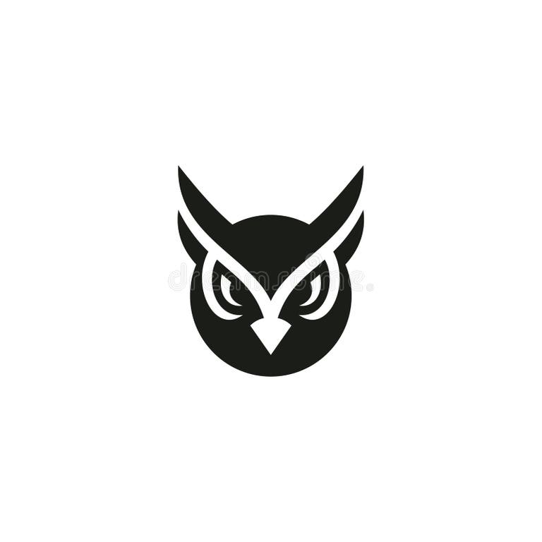 Simple Owl Logo Design Inspiration Stock Illustration - Illustration of ...
