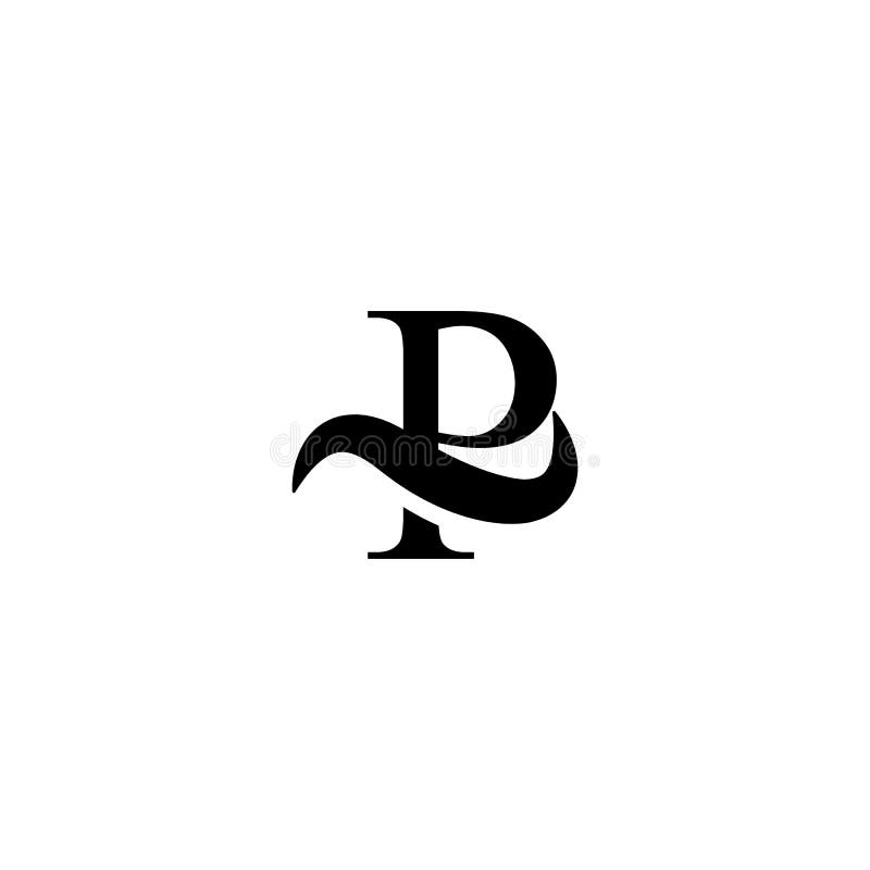 Simple P Letter Vector Logo Stock Illustration - Illustration of ...