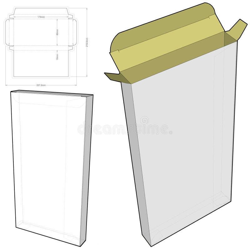 Simple Packaging Box. Special Box Design for Cakes and Pastries ...