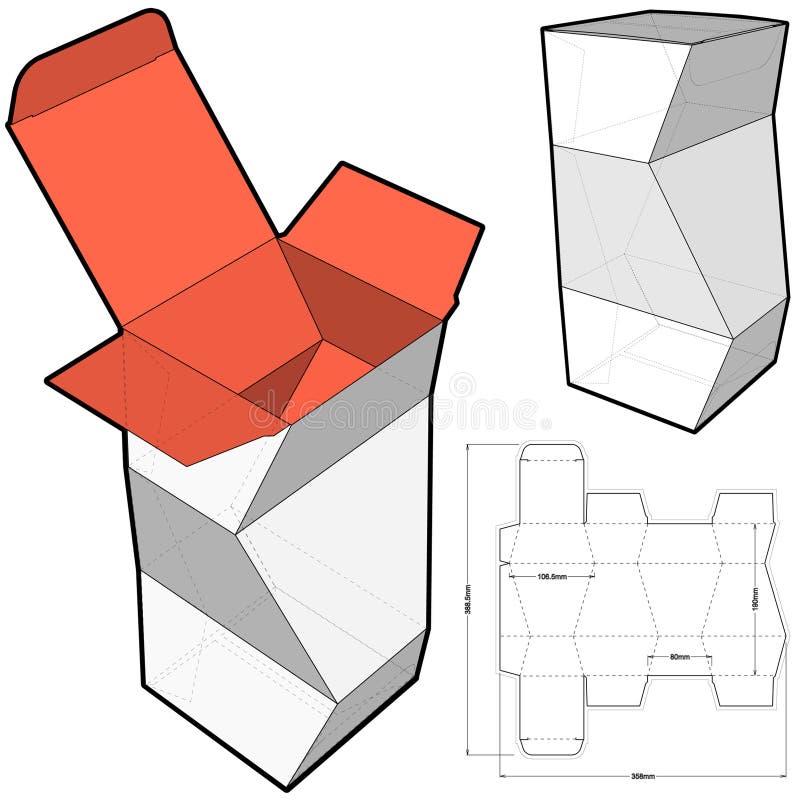 Simple Packaging Box. Special Box Design for Cakes and Pastries ...