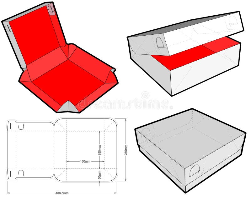Simple Packaging Box. Special Box Design for Cakes and Pastries ...