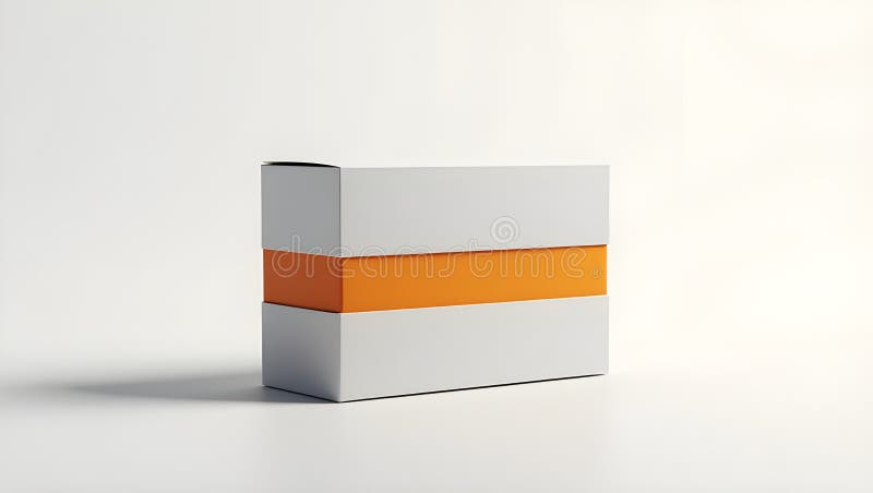 Simple Packaging Design with a Bold, Single-color Stripe Stock ...