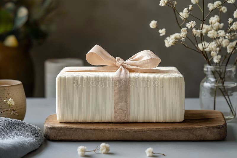 Simple Packaging Design Featuring Neutral Tones and Subtle Textures ...